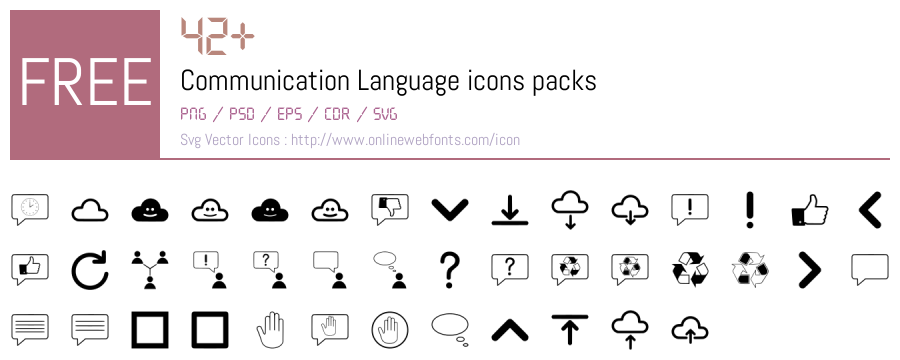 +42 Communication Language Svg Animations Packs Free Downloads ...