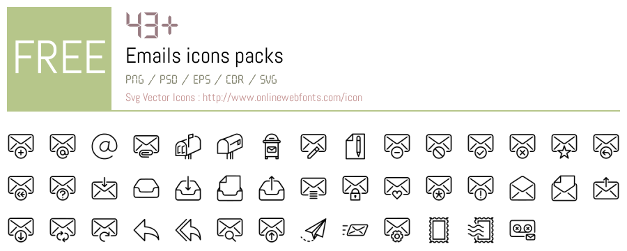 +43 Emails Svg Animations Packs Free Downloads - OnlineWebFonts.COM