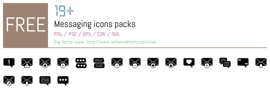 +19 Messaging Svg Animations Packs Free Downloads - OnlineWebFonts.COM