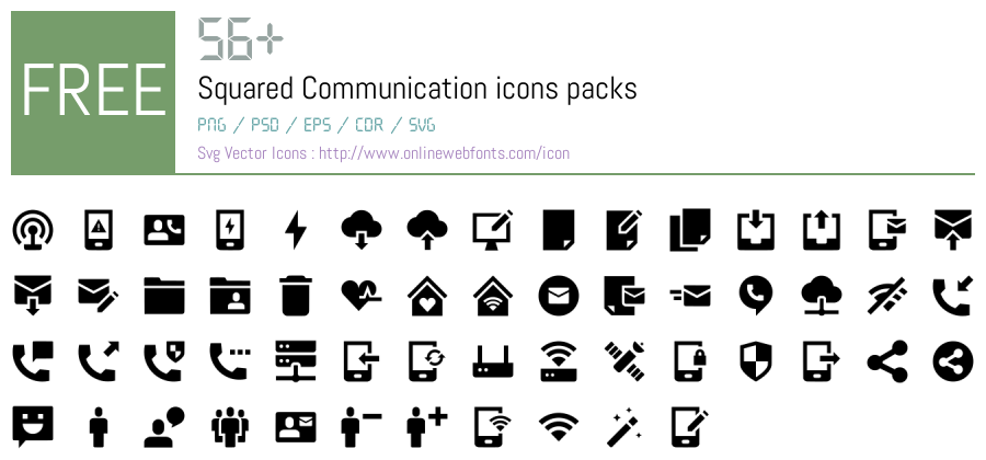 +56 Squared Communication Svg Animations Packs Free Downloads ...