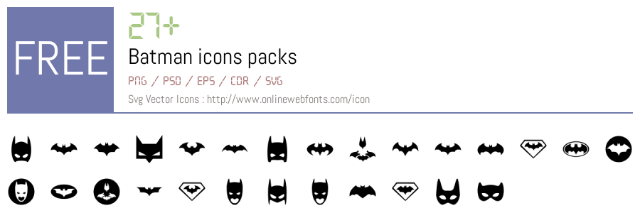 +27 Batman Svg Animations Packs Free Downloads - OnlineWebFonts.COM