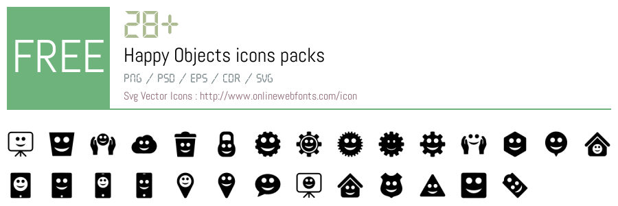 +28 Happy Objects Svg Animations Packs Free Downloads - OnlineWebFonts.COM