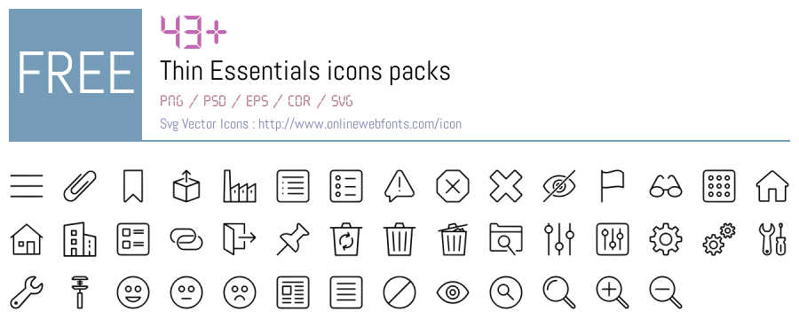 +43 Thin Essentials Svg Animations Packs Free Downloads ...