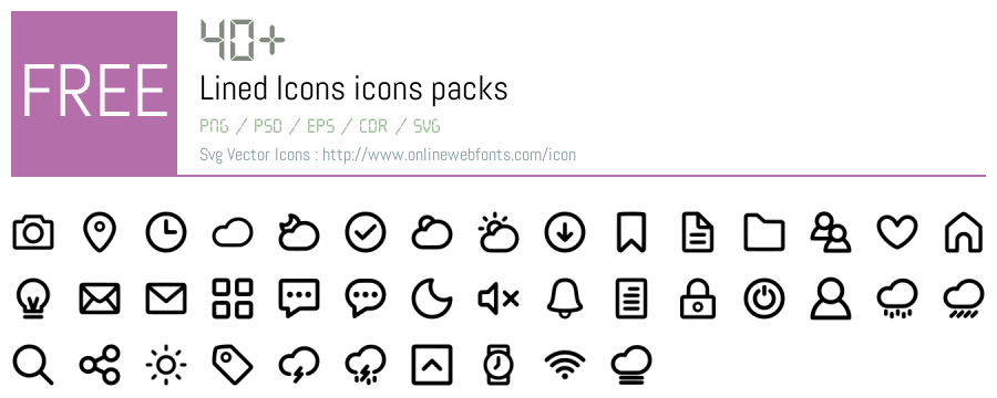 +40 Lined Icons Svg Animations Packs Free Downloads - OnlineWebFonts.COM