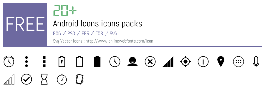 +20 Android Icons Svg Animations Packs Free Downloads - OnlineWebFonts.COM