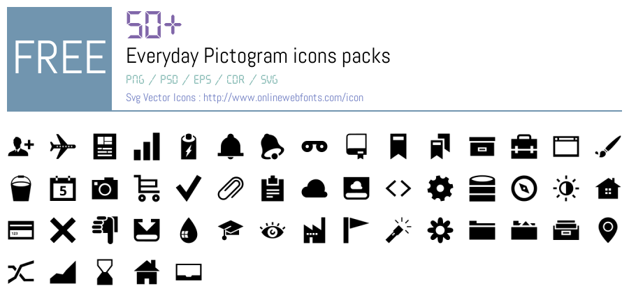 +50 Everyday Pictogram Svg Animations Packs Free Downloads ...