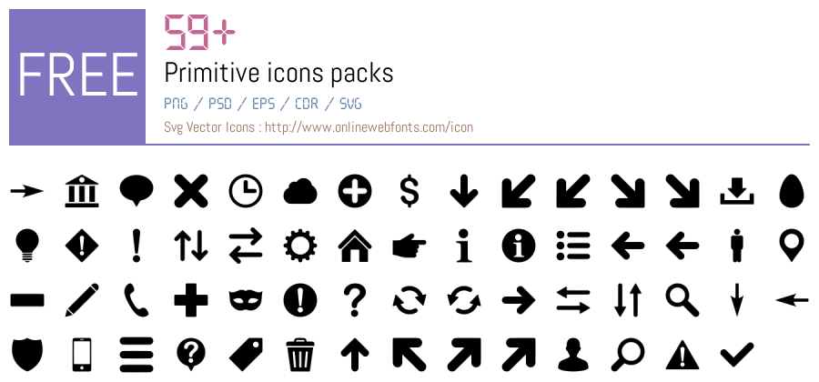 +59 Primitive Svg Animations Packs Free Downloads - OnlineWebFonts.COM