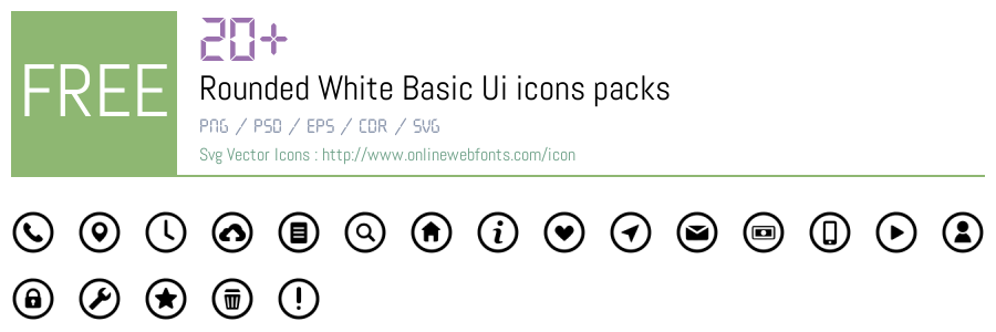 +20 Rounded White Basic Ui Svg Animations Packs Free Downloads ...