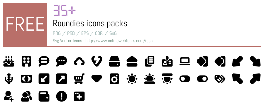 +35 Roundies Svg Animations Packs Free Downloads - OnlineWebFonts.COM