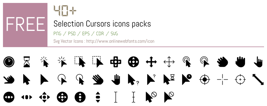 +40 Selection Cursors Svg Animations Packs Free Downloads ...