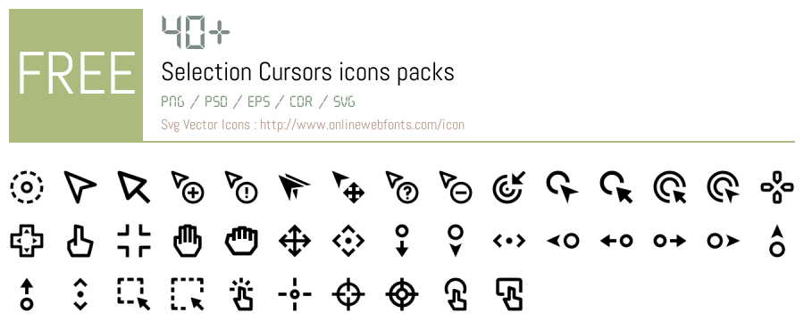 +40 Selection Cursors Svg Animations Packs Free Downloads ...
