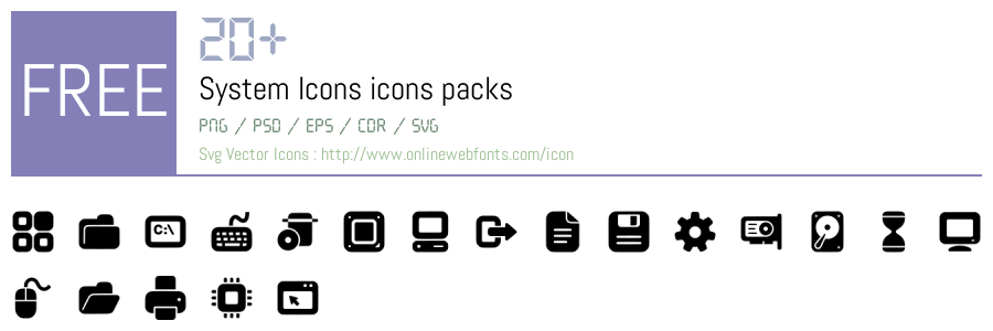 +20 System Icons Svg Animations Packs Free Downloads - OnlineWebFonts.COM