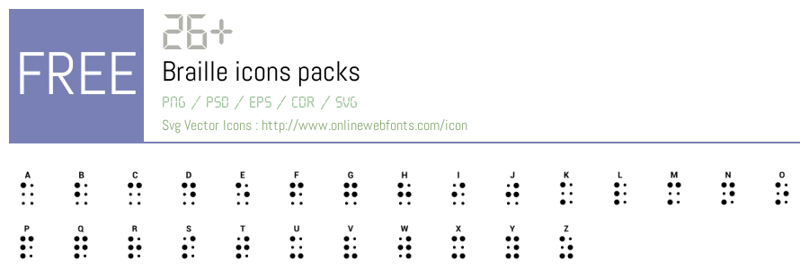 +26 Braille Svg Animations Packs Free Downloads - OnlineWebFonts.COM