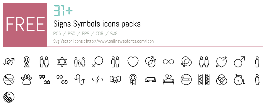 +31 Signs Symbols Svg Animations Packs Free Downloads - OnlineWebFonts.COM