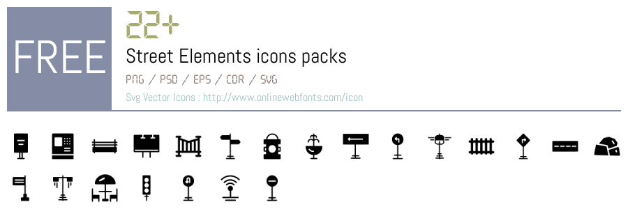 +22 Street Elements Svg Animations Packs Free Downloads ...