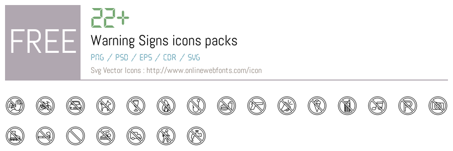 +22 Warning Signs Svg Animations Packs Free Downloads - OnlineWebFonts.COM
