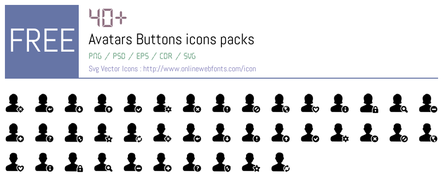 +40 Avatars Buttons Svg Animations Packs Free Downloads ...