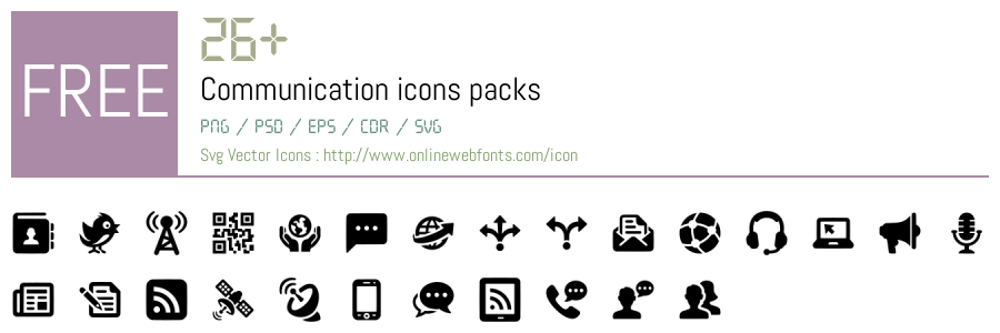+26 Communication Svg Animations Packs Free Downloads - OnlineWebFonts.COM
