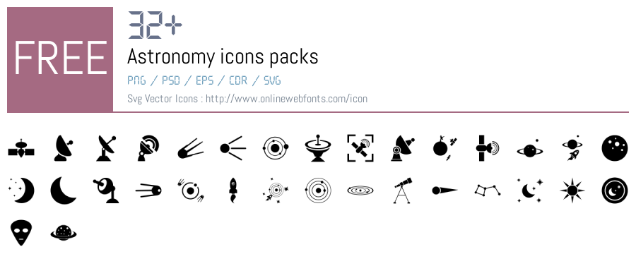 +32 Astronomy Svg Animations Packs Free Downloads - OnlineWebFonts.COM