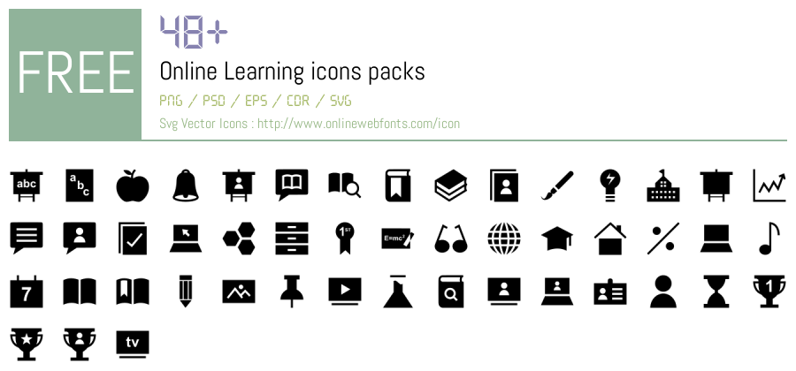 +48 Online Learning Svg Animations Packs Free Downloads ...