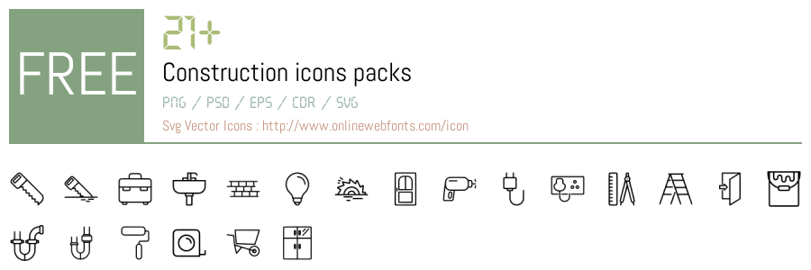 +21 Construction Svg Animations Packs Free Downloads - OnlineWebFonts.COM