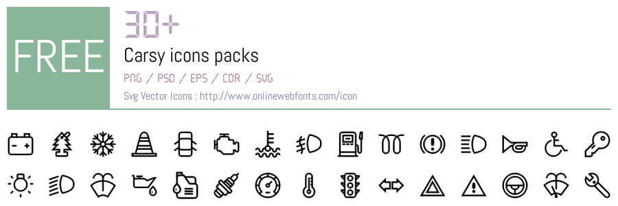 +30 Carsy Svg Animations Packs Free Downloads - OnlineWebFonts.COM