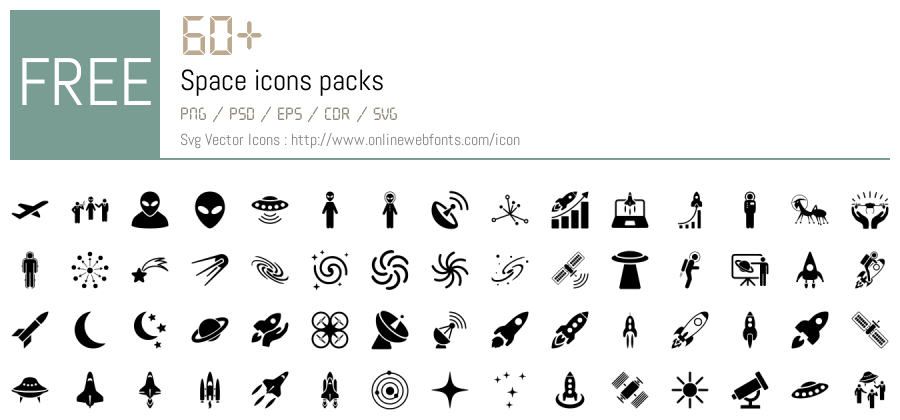 +60 Space Svg Animations Packs Free Downloads - OnlineWebFonts.COM