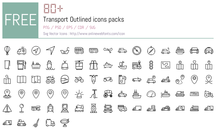 +80 Transport Outlined Svg Animations Packs Free Downloads ...