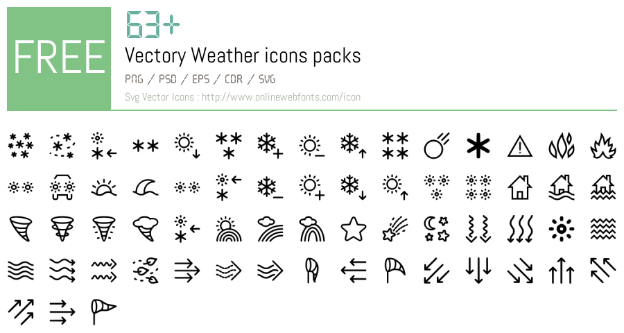 +63 Vectory Weather Svg Animations Packs Free Downloads ...