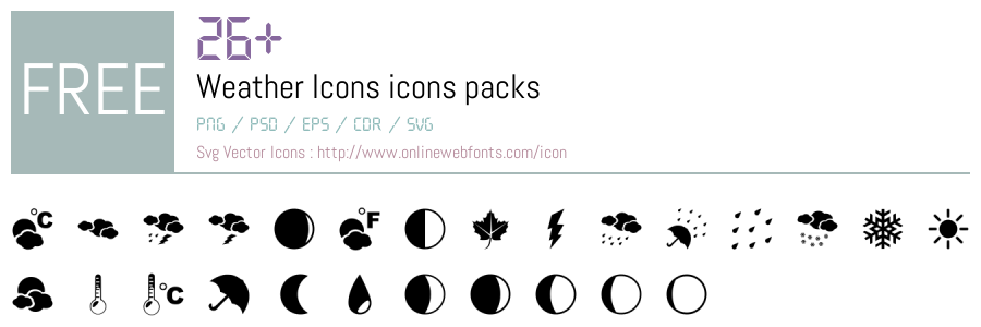 +26 Weather Icons Svg Animations Packs Free Downloads - OnlineWebFonts.COM