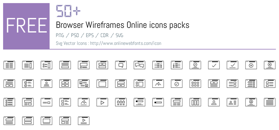 +50 Browser Wireframes Online Svg Animations Packs Free Downloads ...