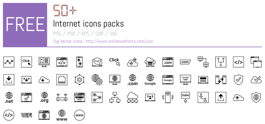 +50 Internet Svg Animations Packs Free Downloads - OnlineWebFonts.COM