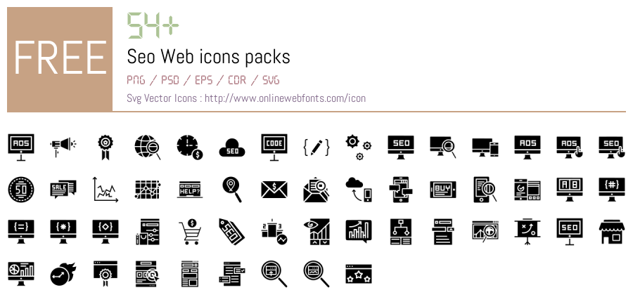 +54 Seo Web Svg Animations Packs Free Downloads - OnlineWebFonts.COM