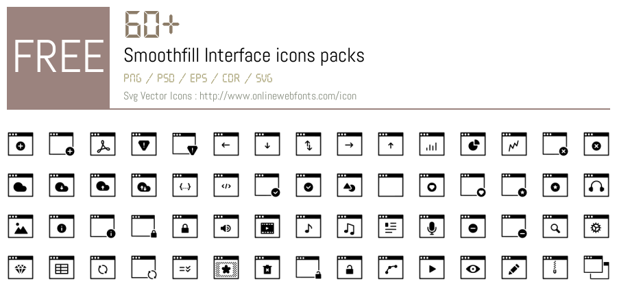 +60 Smoothfill Interface Svg Animations Packs Free Downloads - OnlineWebFonts.COM
