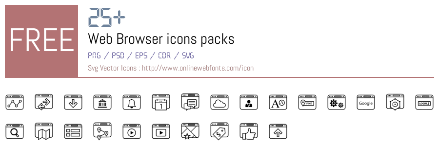 +25 Web Browser Svg Animations Packs Free Downloads - OnlineWebFonts.COM