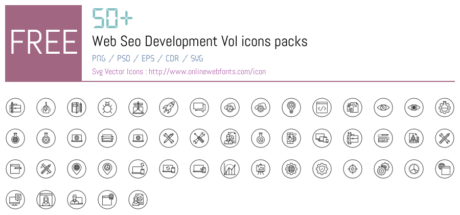 +50 Web Seo Development Vol Svg Animations Packs Free Downloads ...