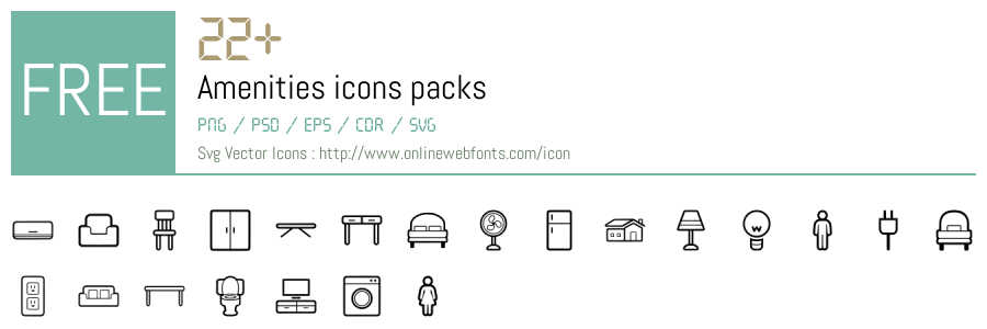 +22 Amenities Svg Animations Packs Free Downloads - OnlineWebFonts.COM