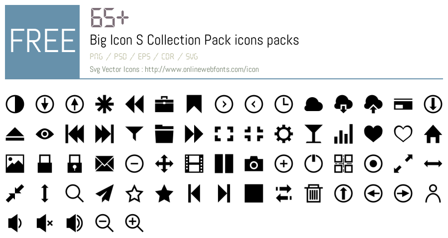 +65 Big Icon S Collection Pack Svg Animations Packs Free Downloads ...