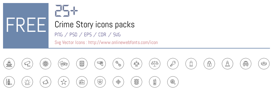 +25 Crime Story Svg Animations Packs Free Downloads - OnlineWebFonts.COM