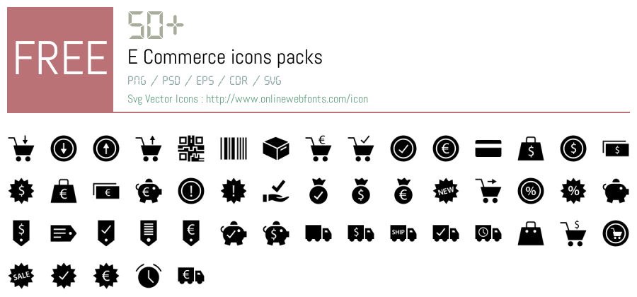 +50 E Commerce Svg Animations Packs Free Downloads - OnlineWebFonts.COM