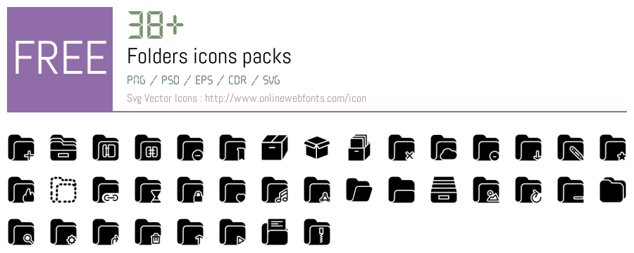 +38 Folders Svg Animations Packs Free Downloads - OnlineWebFonts.COM