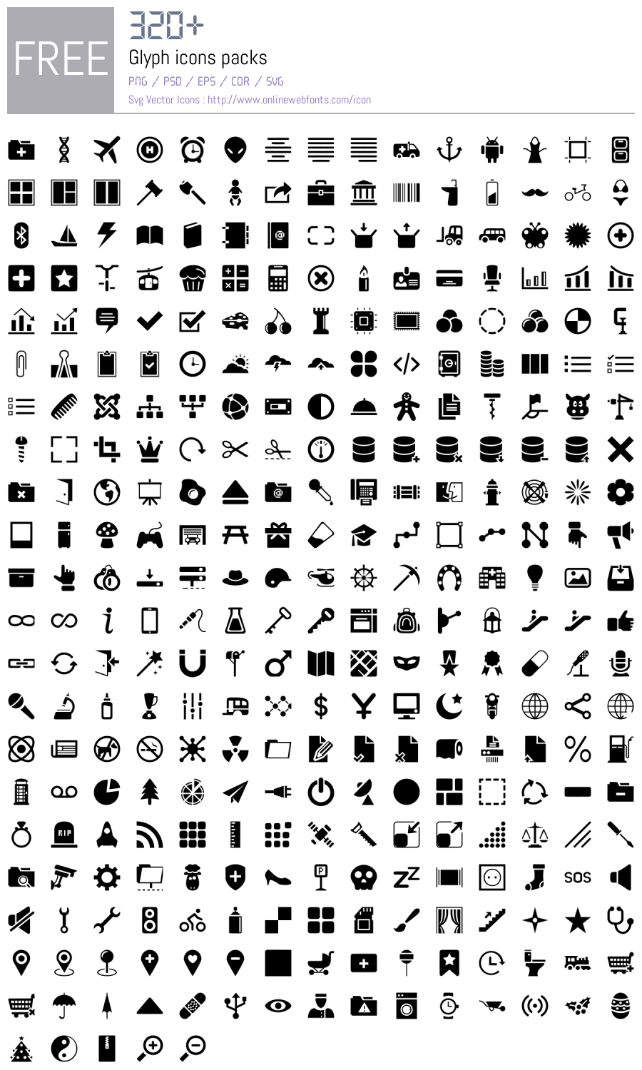 +320 Glyph Svg Animations Packs Free Downloads - OnlineWebFonts.COM