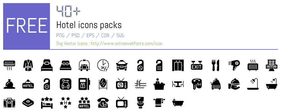 +40 Hotel Svg Animations Packs Free Downloads - OnlineWebFonts.COM