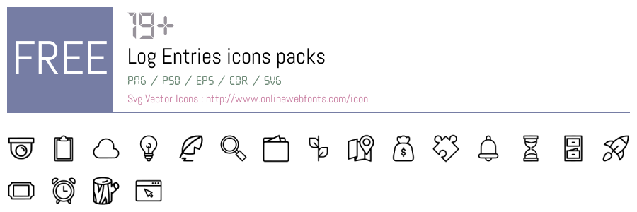 +19 Log Entries Svg Animations Packs Free Downloads - OnlineWebFonts.COM