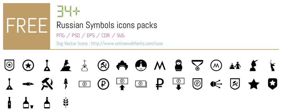 +34 Russian Symbols Svg Animations Packs Free Downloads ...