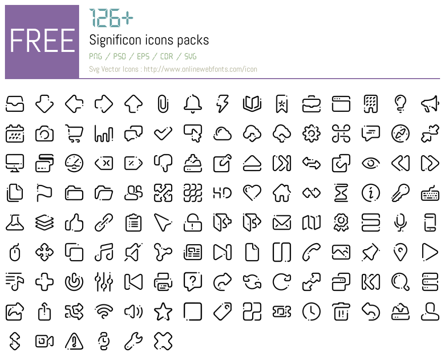 +126 Significon Svg Animations Packs Free Downloads - OnlineWebFonts.COM