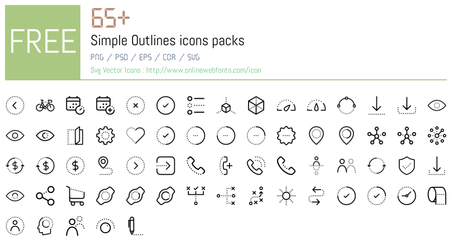 +65 Simple Outlines Svg Animations Packs Free Downloads ...