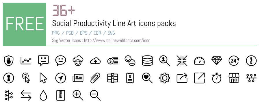+36 Social Productivity Line Art Svg Animations Packs Free Downloads ...
