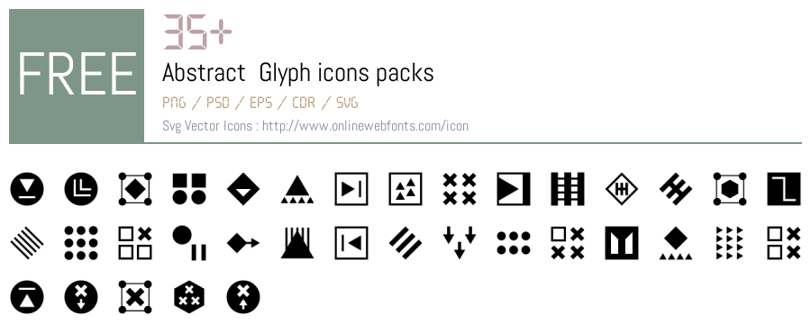 +35 Abstract Glyph Svg Animations Packs Free Downloads - OnlineWebFonts.COM