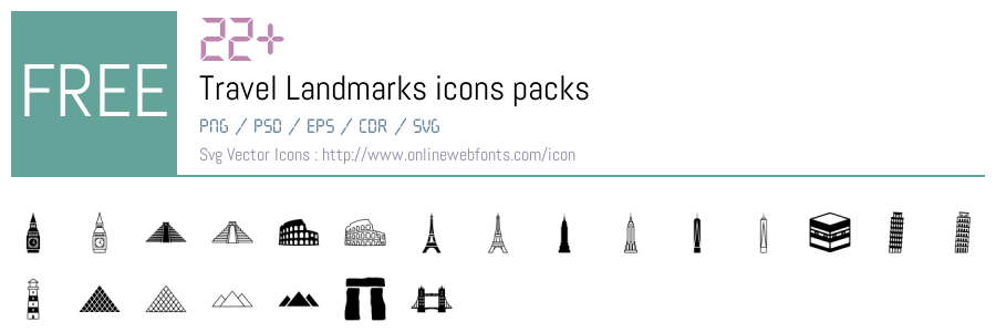 +22 Travel Landmarks Svg Animations Packs Free Downloads ...